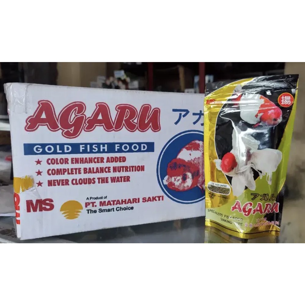 Jual Agaru Sinking Floating makanan ikan hias ikan koki kemasan dus isi ...