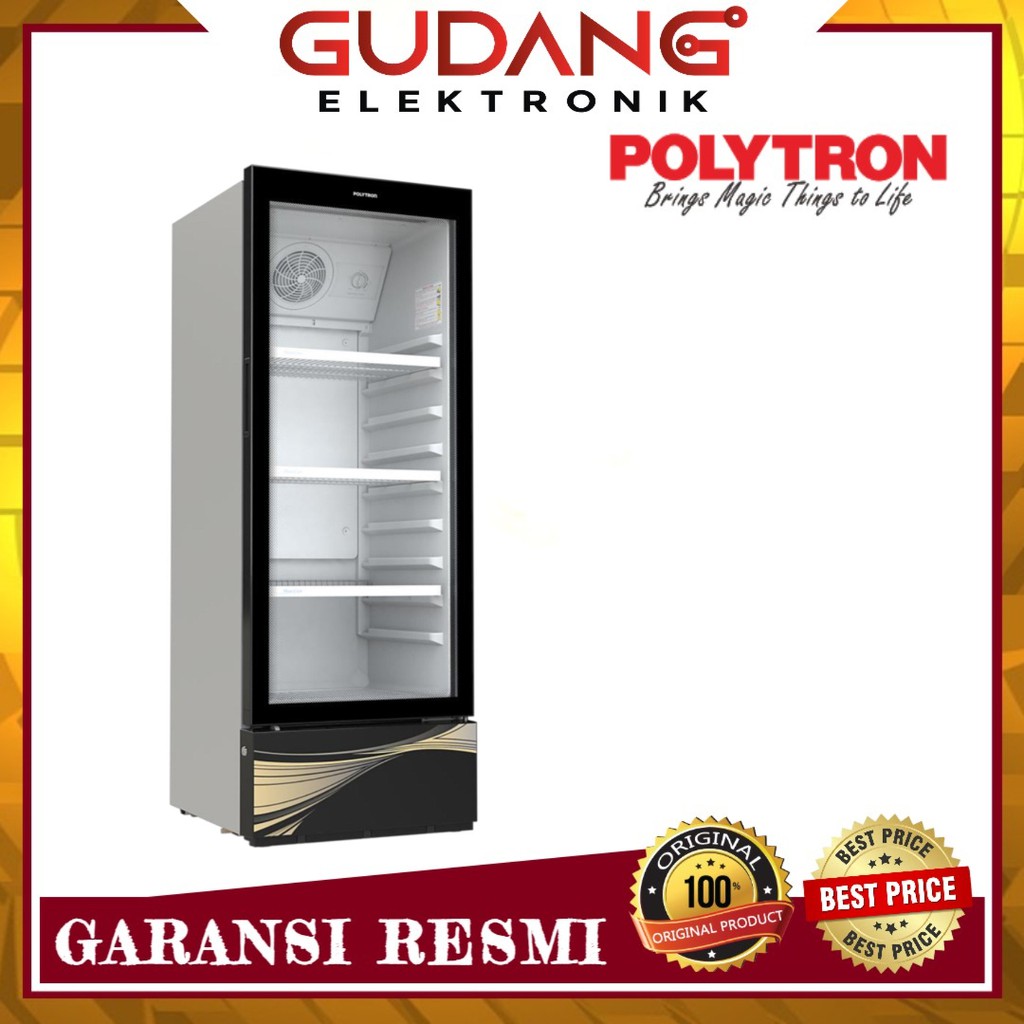 Jual LEMARI ES KACA POLYTRON SCN 187 SHOWCASE POLYTRON SCN187 | Shopee ...