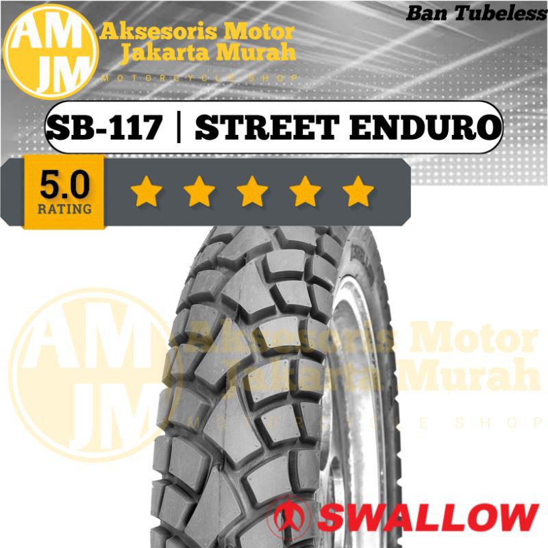 Jual SWALLOW Ban Tubeless 17 Street Enduro SB 117 Dual Purpose 90/90 100/80 110/80 | Shopee ...
