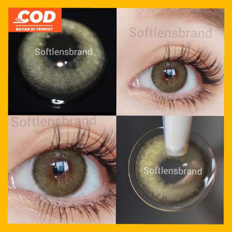 Jual ( COD ️ ) SOFTLENS NATURAL 14,2 MM - SOFTLENS GREEN - SOFTLENS ...