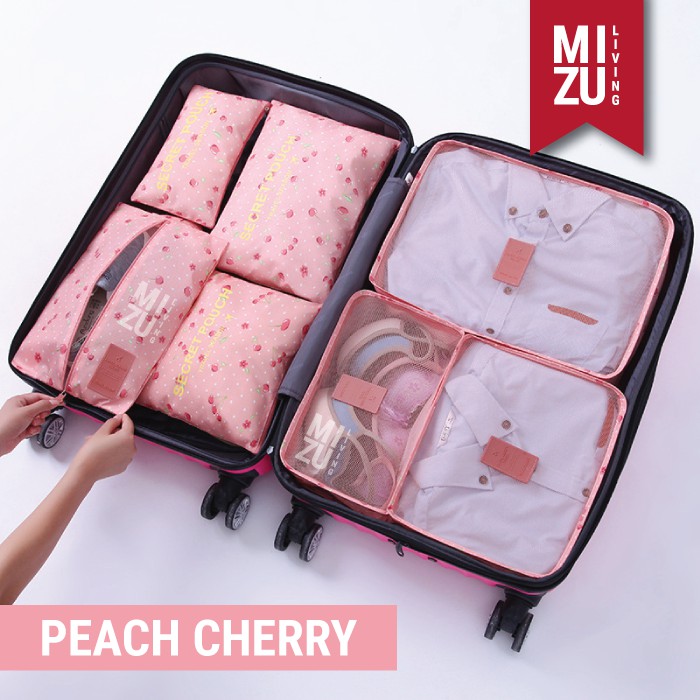 Jual SECRET POUCH Travel Packing Cubes 7in1 Storage Bag Organizer Tas ...