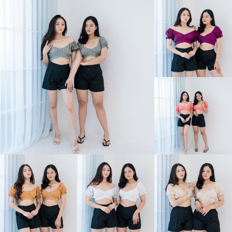 Jual ELORA ( PD Yeesa Top ) ZNA | Atasan Rayon Wanita | Korean Fashion | Shopee Indonesia