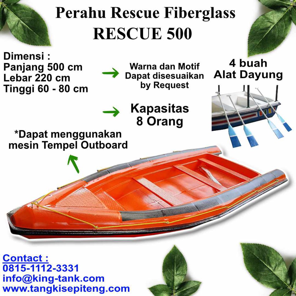 Jual PERAHU FIBER KOTAK - PERAHU SAMPAN - PERAHU SAR - SB300 | Shopee ...