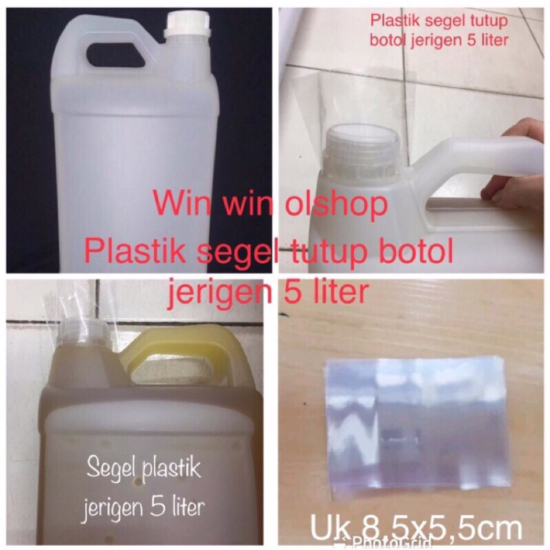 Jual plastik segel jerigen 5liter/segel plastik dirigen 5 liter/plastik ...