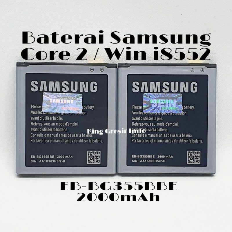 Jual Baterai Samsung Core 2 / Win i8552 Original OEM EB-BG355BBE Battery | Shopee Indonesia