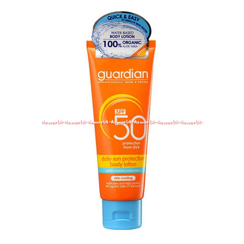 Jual Guardian 100ml SPF 50 Daily Sun Protection Body Lotion Air Sunblock Sunblok Untuk Kulit ...