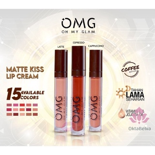 Jual OMG Oh My Glam Matte Kiss Lip Cream Lipstik Lipcream Original ...
