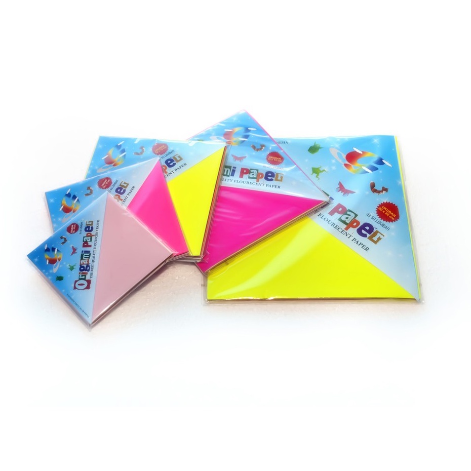 Jual FANCY - KERTAS ORIGAMI / KERTAS LIPAT UKURAN 12 x 12 BIASA WARNA ...