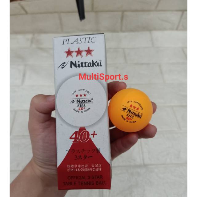 Jual BOLA TENIS MEJA NITTAKU 40+ BINTANG 3 | Shopee Indonesia