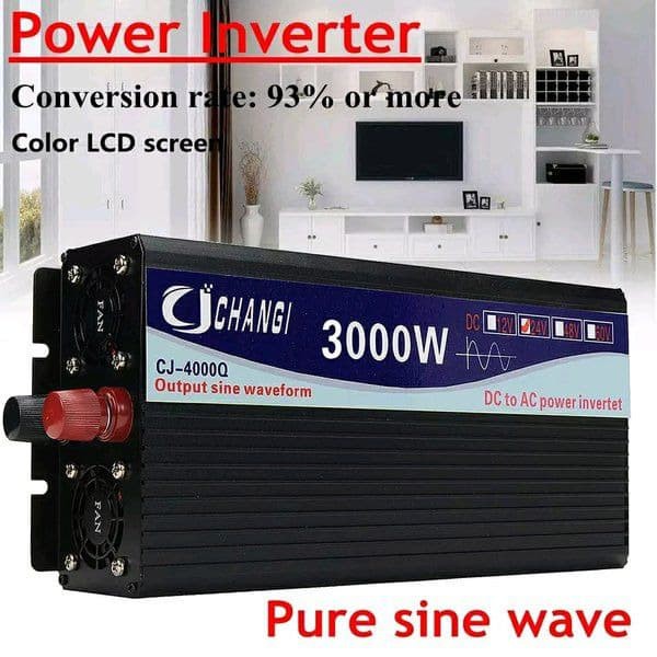 Jual inverter pure sine wave PSW 3000W 12V 24V to 3000W real PSW ...