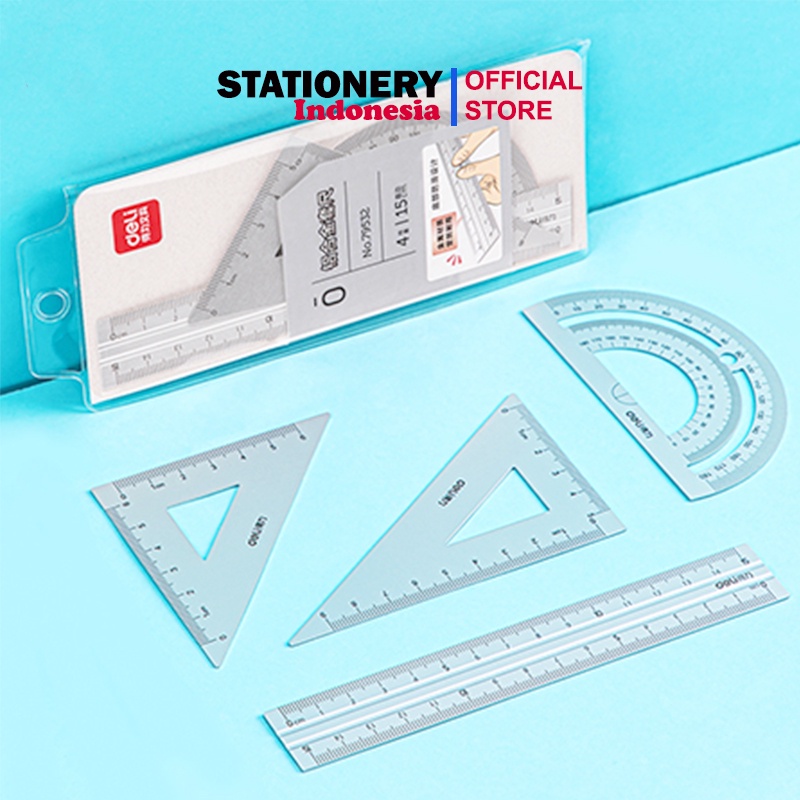 Jual PENGARIS RULER ALUMUNIUM GEOMETRY DRAWING - DELI 79532 | Shopee ...