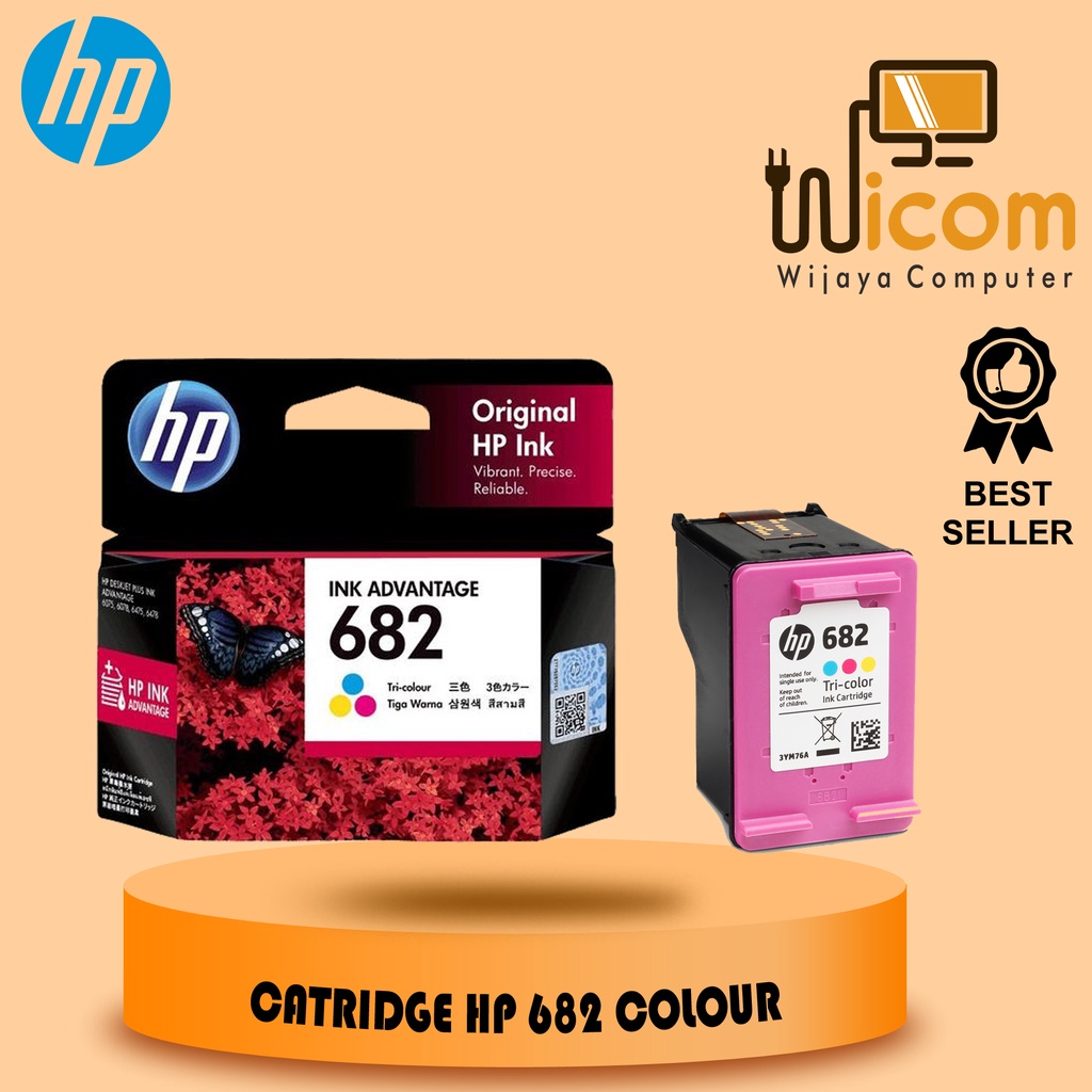 Jual HP 682 Color Tinta / Cartridge Original HP682 | Shopee Indonesia
