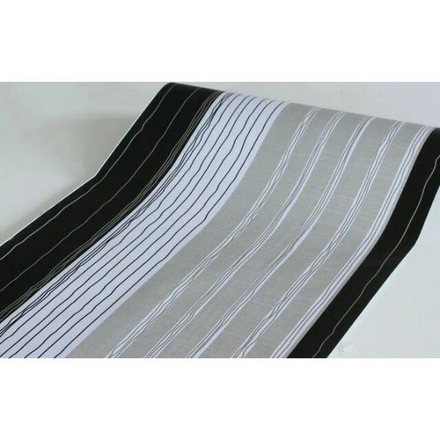 Jual Wallpapper walpaper dinding cream putih hitam salur elegant ...