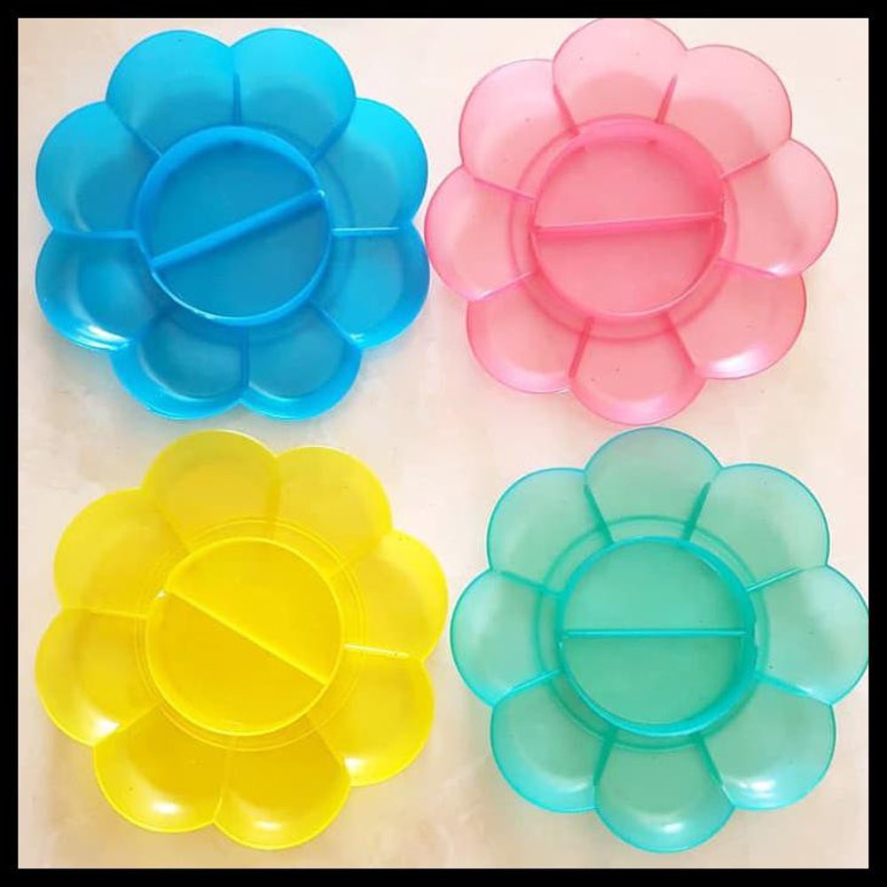 Jual PALET/Tempat Cat Akrilik Palet Lukis Cat Air Wadah Cat Air Piring ...