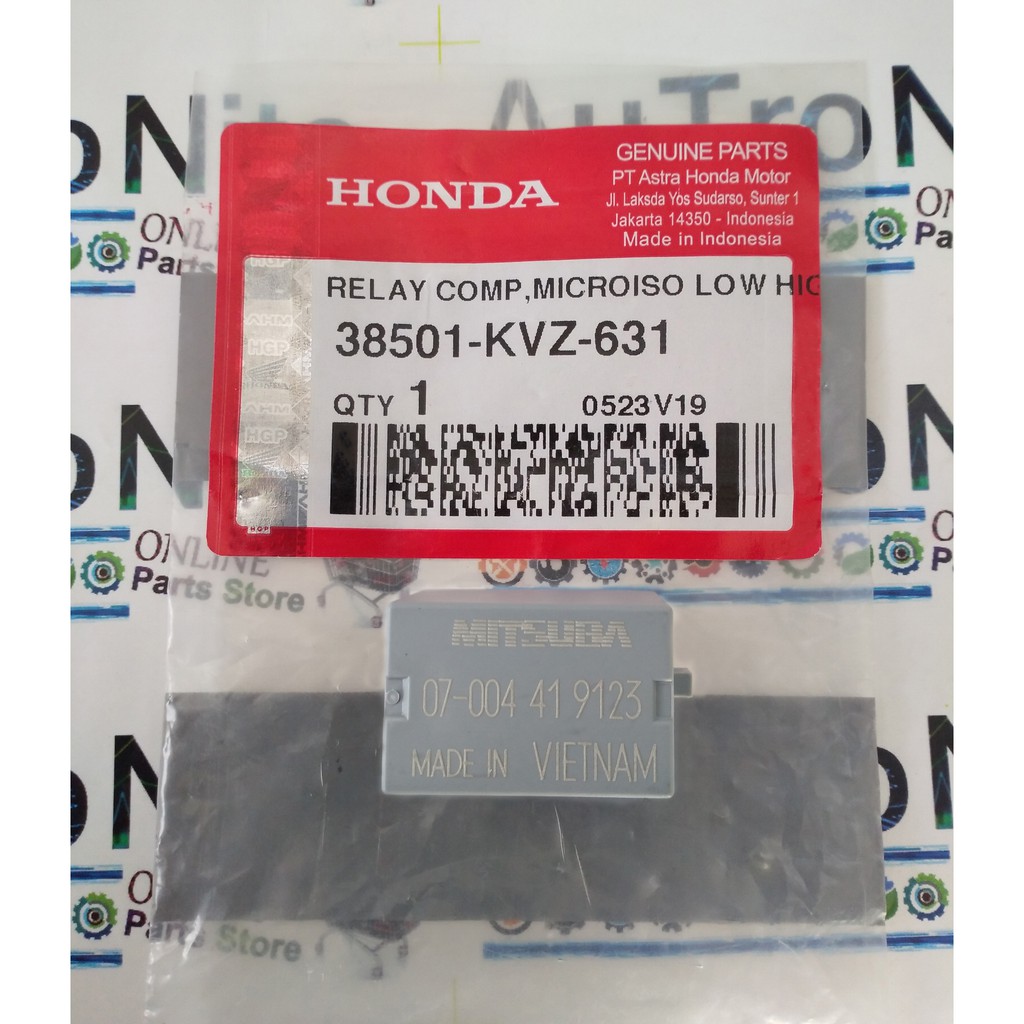 Jual RELAY Assy COMP Power START microiso Low Hi 4 Pin Bendik Starter ...