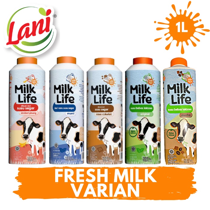 Jual Milk Life Fresh Milk All Varian Plain / Chocolate / Stroberi ...
