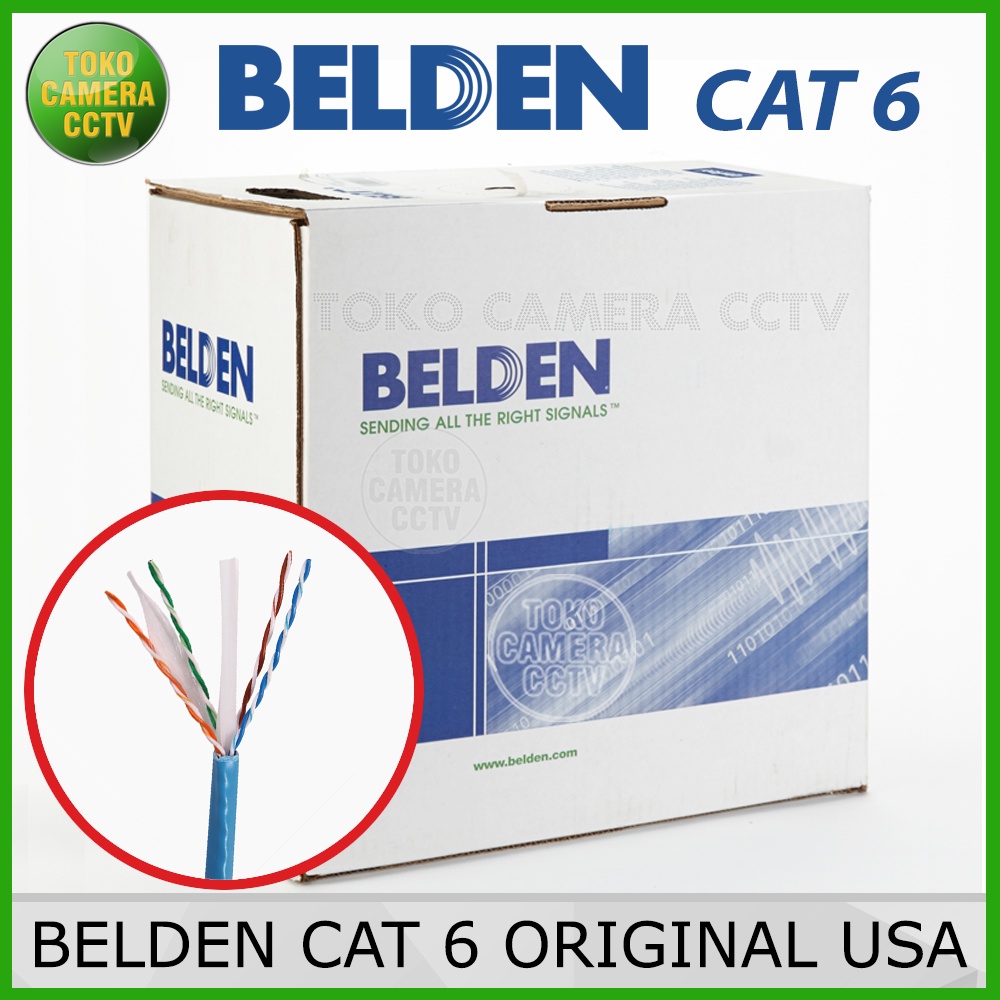 Jual KABEL LAN BELDEN CAT6 / UTP BELDEN CAT 6 ECER PER METER | Shopee Indonesia