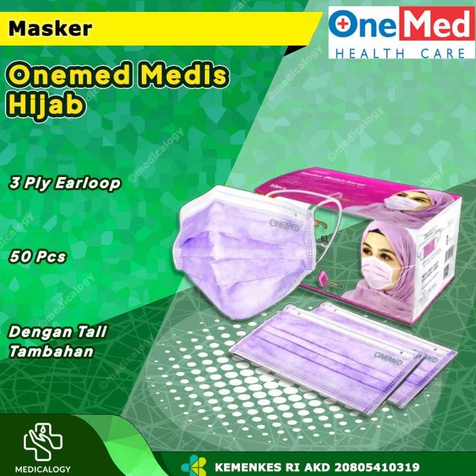 Jual Masker Onemed Hijab Hijau 88-medicalogy Juara | Shopee Indonesia