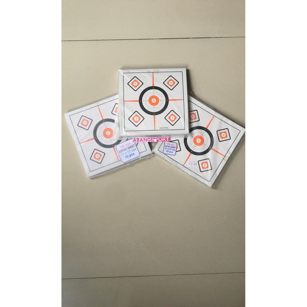 Jual Kertas Target Hunting 17x17 cm isi 25 pcs | Shopee Indonesia