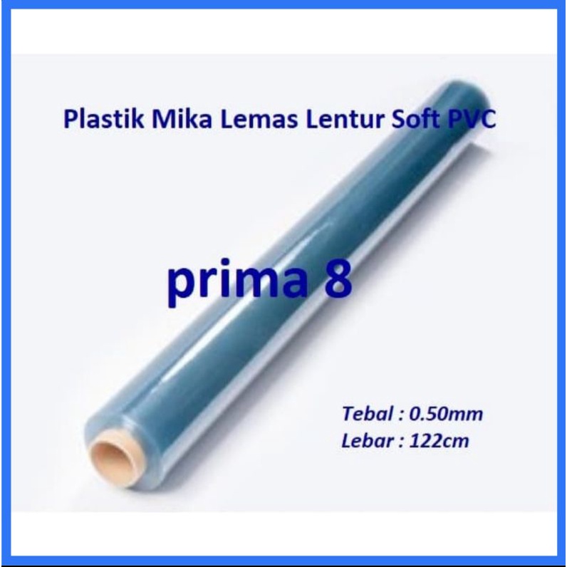 Jual Plastik Mika Lemas Soft Clear Bening Tebal 050 0,50mm Lebar 122cm Taplak Meja Bahan Tas ...
