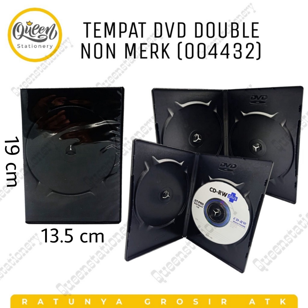 Jual TEMPAT DVD DOUBLE NON MERK (004432)/TEMPAT CD/WADAH DVD/CASING CD ...