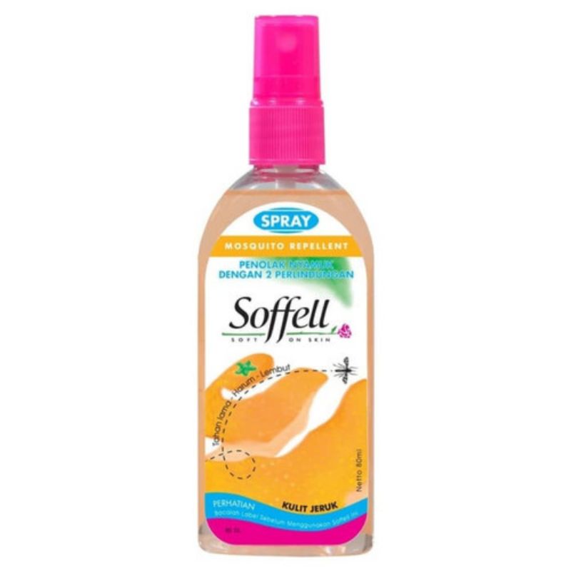 Jual Soffell Spray Wangi Kulit Jeruk 80 ml / Spray Anti Nyamuk / Sofel ...