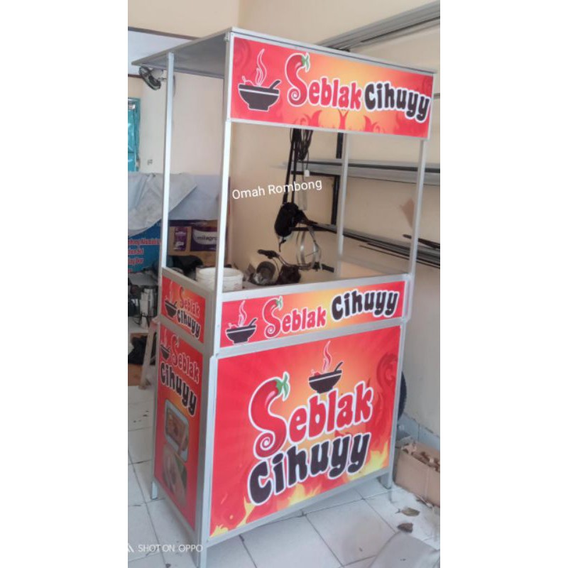 Jual Portable Rombong Lipat Rombong Murah Rombong Aluminium | Shopee ...