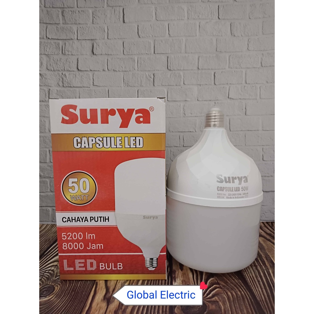Jual Lampu LED Surya Capsule 50 Watt Cahaya Putih | Shopee Indonesia