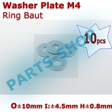Jual 10pcs Ring Bulat Baut M4 Spacer baud 4mm | Shopee Indonesia