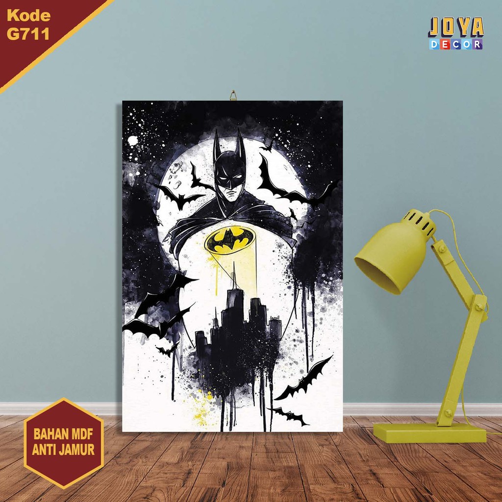 Jual Poster Kayu Hiasan Dinding Dekorasi Dinding Wall Decor Batman ...