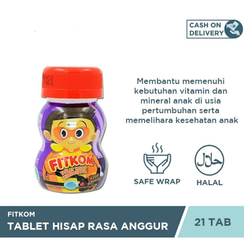 Jual FITKOM TABLET ISI 21 RASA ANGGUR Membantu Menjaga Daya Tahan Tubuh ...