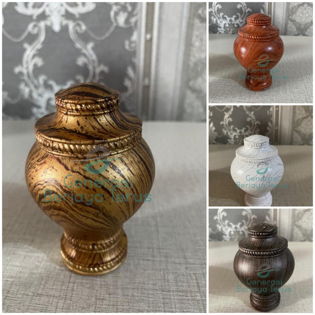 Jual Endcup Rel Urat Kayu Mewah/Tutup Tiang Gorden/Penutup Tiang Gorden ...