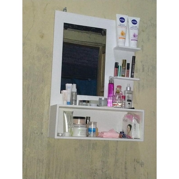 Jual Meja Rias / Rak Rias Gantung Kaca Mini Minimalis | Shopee Indonesia