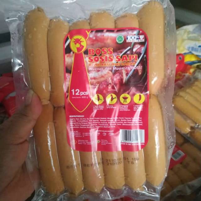 Jual Sosis sapi BOSS isi 12. 500gr | Shopee Indonesia