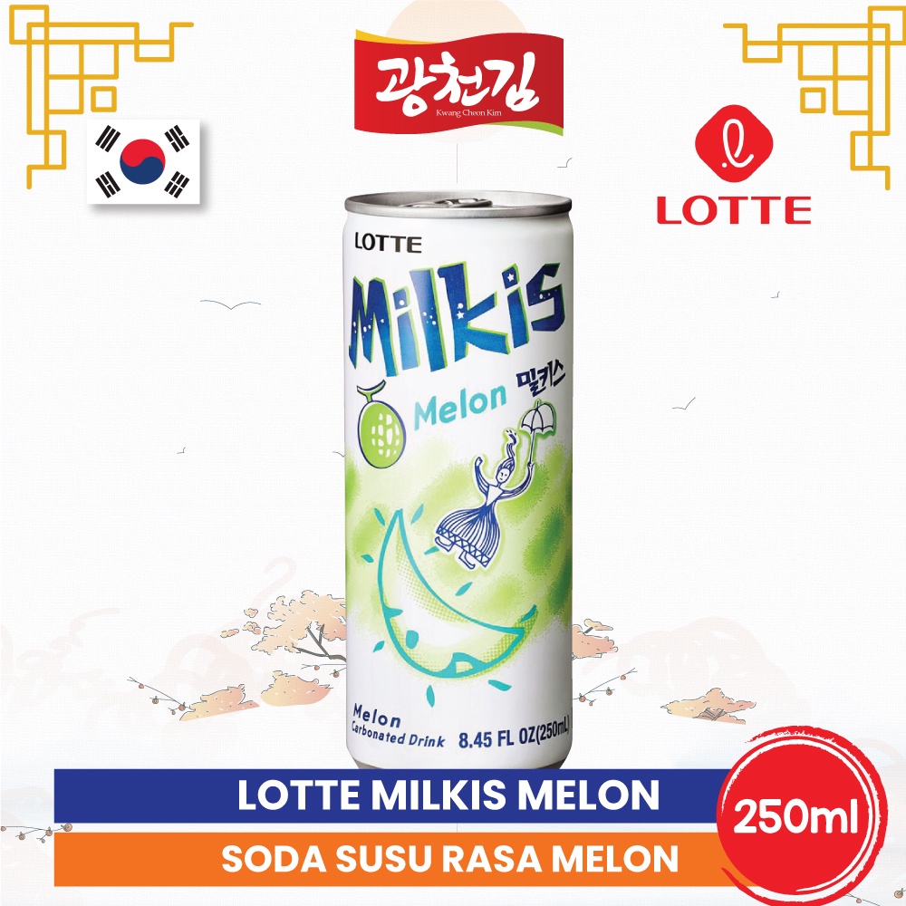 Jual KC. Lotte Milkis Melon 250ml/Minuman Soda Susu Aseli Korea Rasa ...