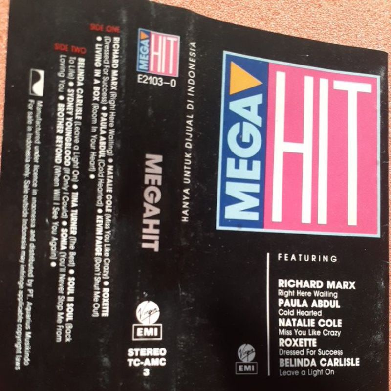 Jual kaset MEGA HITS-EMI 100% Original | Shopee Indonesia