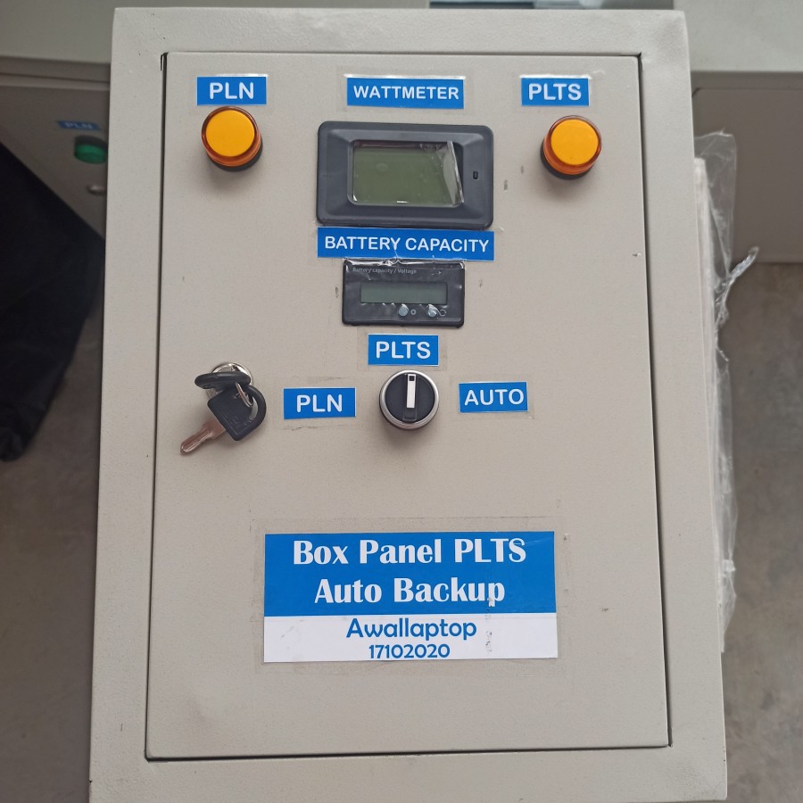 Jual box panel PLTS auto backup 1000W pure sine wave with ATS ...
