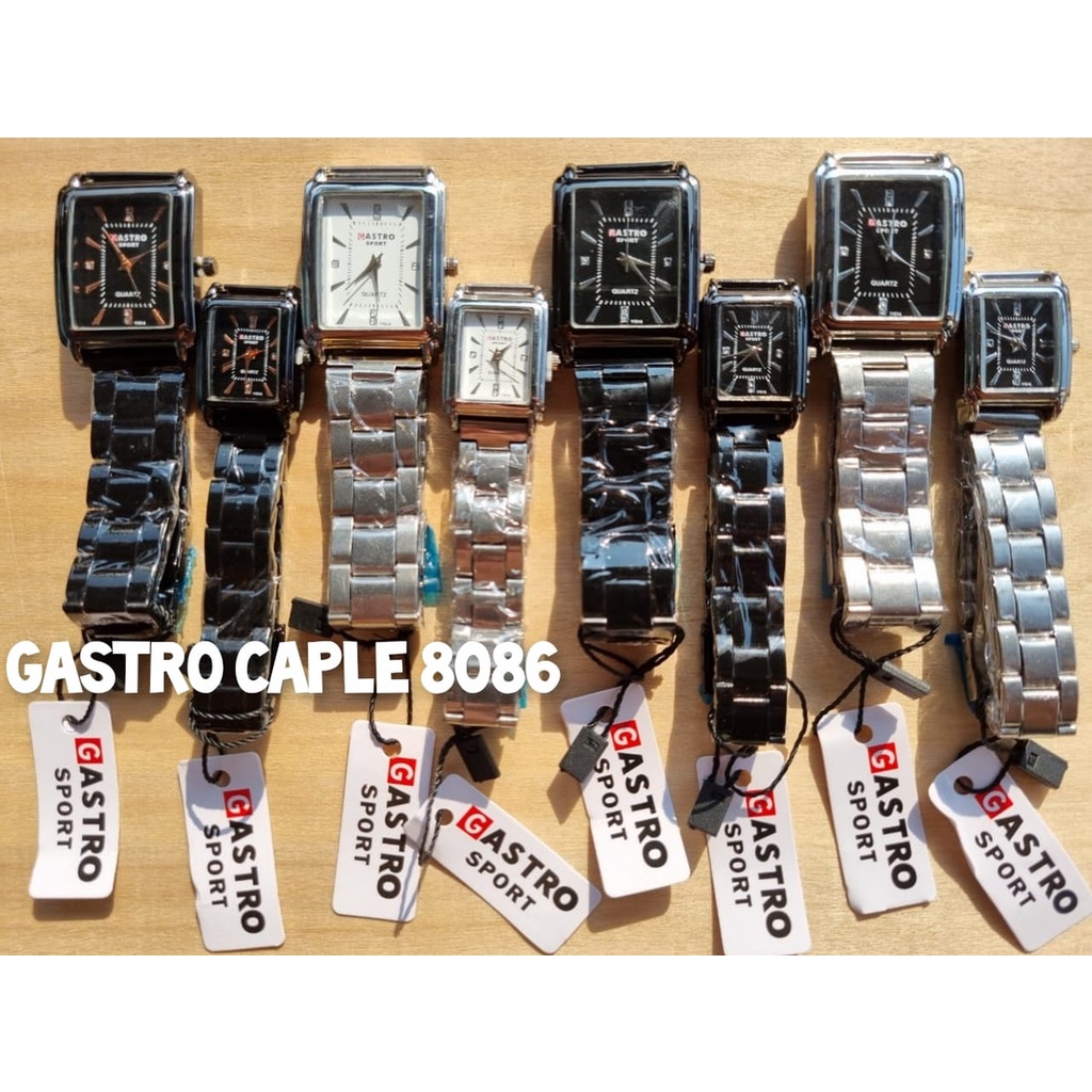 Jual Jam Tangan GASTRO COUPLE CAPLE 8086 Watch Pria Dan wanita Couple ...