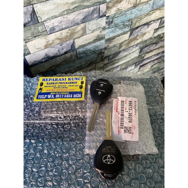 Jual Cover Casing Kunci Original Toyota Fortuner Innova Yaris Vios 2 ...