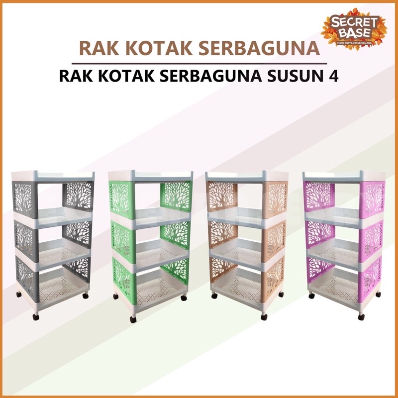 Jual RAK SUSUN RODA SERBAGUNA RAK PLASTIK RAK DORONG MEJA | Shopee ...
