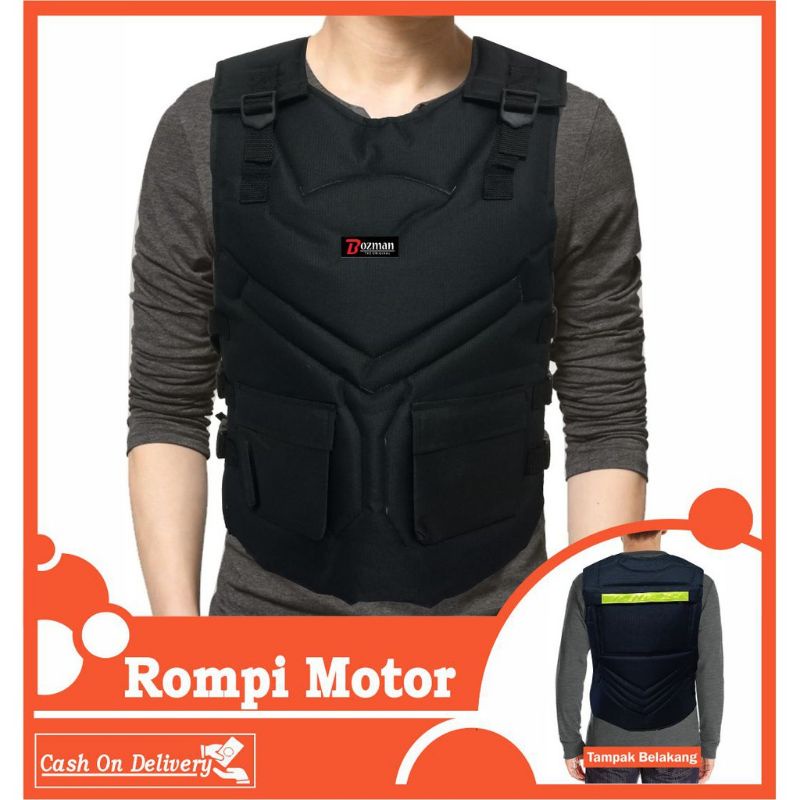 Jual ROMPI MOTOR TOURING BODY PROTECTOR PELINDUNG DADA ANTI ANGIN ...