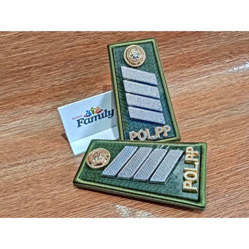 Jual Pangkat Pdh Pol PP 2D Kain Akrilik | Shopee Indonesia