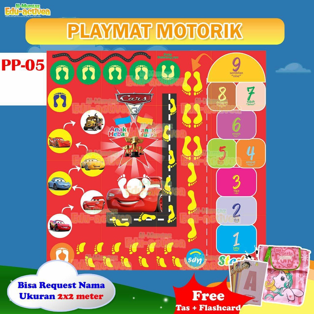 Jual playmate motorik anak jumbo 2x2 meter alas bermain permainan ...