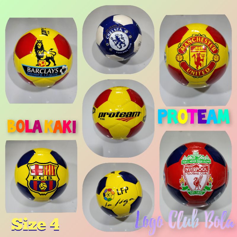 Jual [ORIGINAL PRODUK] Bola Kaki PROTEAM Original Size 3, Size 4 Logo ...