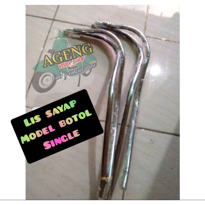 Jual List sayap VESPA Lis sayap Vespa botol Lis dek dada vespa | Shopee ...