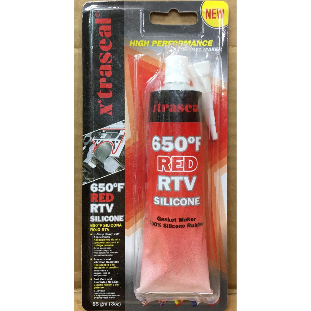 Jual xtraseal red RTV silicone sealant high temp 650*F(85gr) | Shopee ...