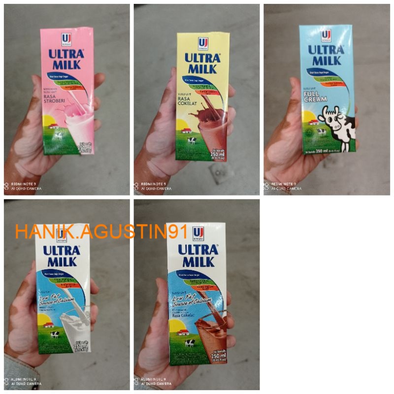 Jual Susu Ultra Milk 250ml / Susu Segar UHT Ultramilk 250ml / Coklat ...