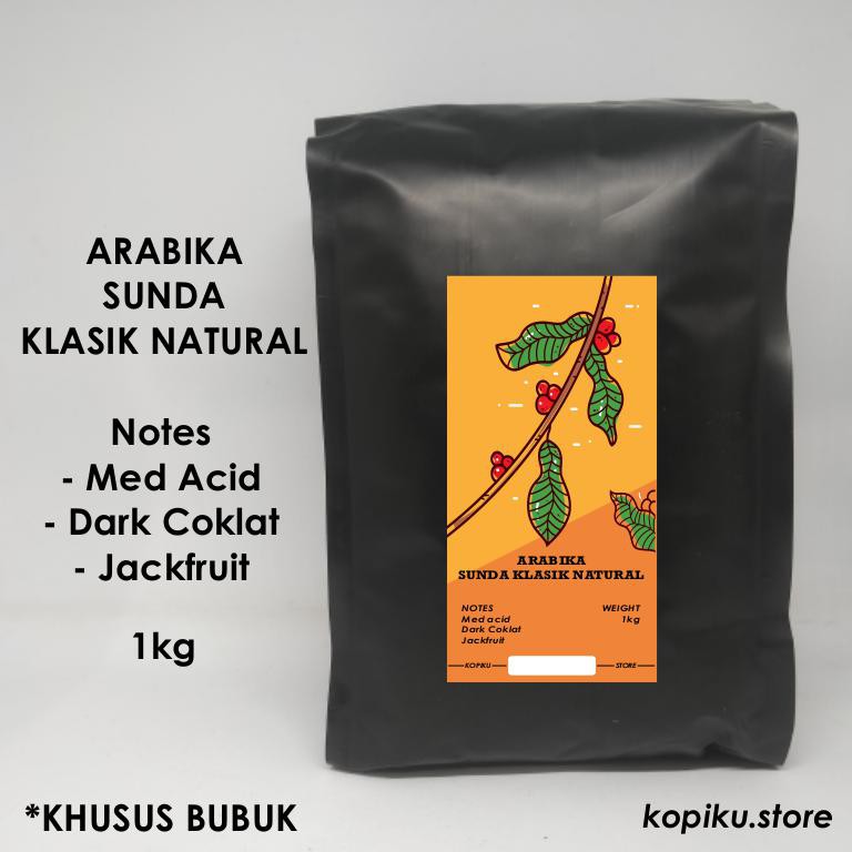 Jual Kopi Bubuk Arabika Sunda Klasik Natural 1kg | Shopee Indonesia