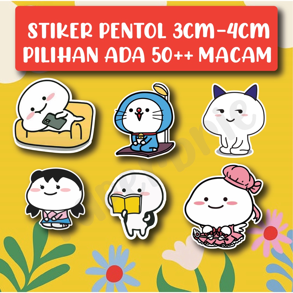 Jual Murah! Stiker Pentol ±4cm - Bisa Pilih per Piece, Lucu, Imut ...