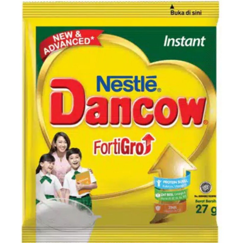 Jual Dancow sachet full cream 27gr susu bubuk minuman sehat | Shopee ...